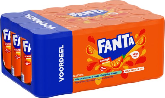 Frisdrank Fanta Orange blik 330ml - 24 stuks | bol