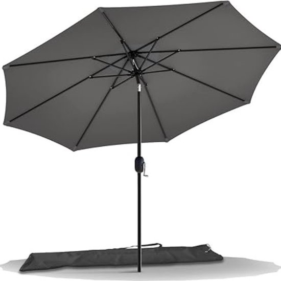 Parasol Shanghai kantelbaar 270 cm met 18 baleinen - canvas uv ...