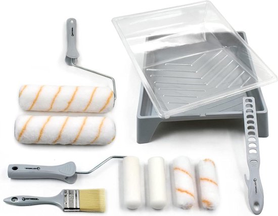 14-Piece Paint Roller Drawer Set - Small and Large Roller Sleeves ...