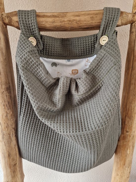 Boxzak Army Green/Safari – Baby Creaties Boxopbergzak 40x50cm – Past op ...