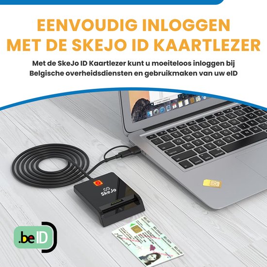 ID Kaartlezer Identiteitskaart Belgie Eid-kaartlezers ID Card Reader ...