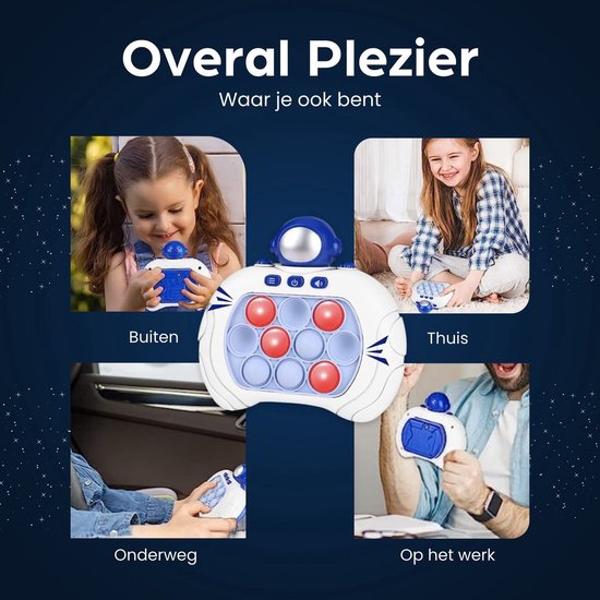 Pop It Game - Push Game - Astronaut - Fidget Toys Controller ...