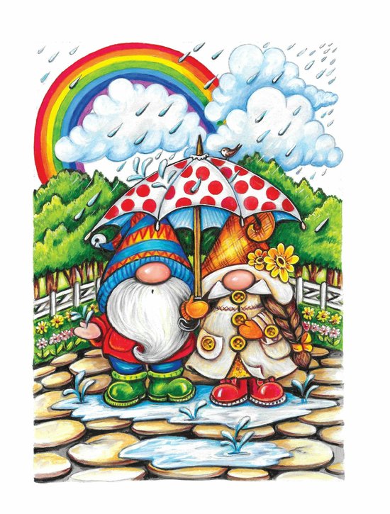 Creative Haven Gnome Sweet Gnome Coloring Book, Teresa Goodridge ...
