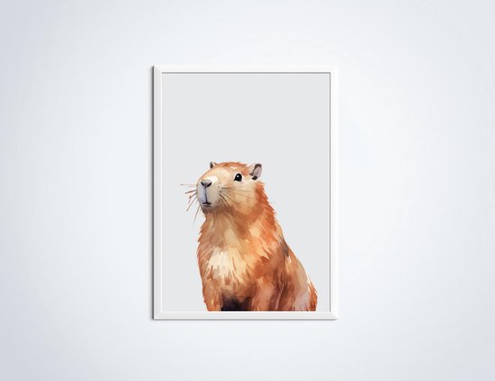 Capybara Poster 70 x 50 cm - Poster Kinderkamer - Dierenposter ...
