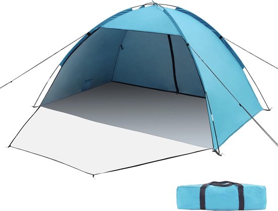 Strandtent, UV-bescherming 50+ Familietent, XXL Strandtent, Voor- en ...