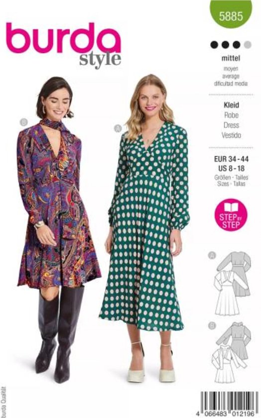 Burda nr.5885 maat 34 - 44 | bol