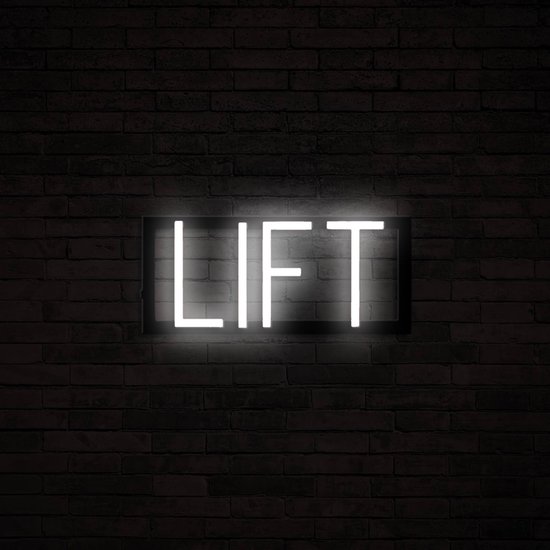 LIFT - Lichtreclame Neon LED bord verlicht | SpellBrite | 33,64 x 16 cm ...