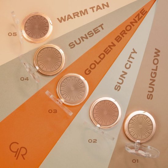 Golden Rose Sun Bright Bronzer Powder - Sunglow - Sunkissed look - 01 | bol
