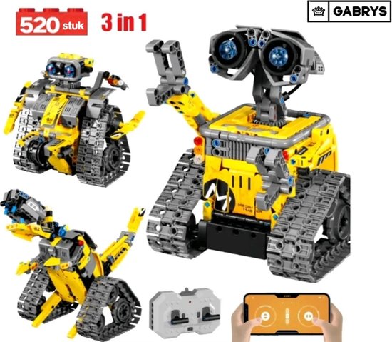 Gabrys Bestuurbare Robot - 520 stuks - Techniek op afstand bestuurde robot voor... | bol