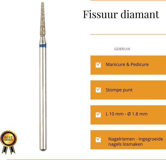 Pedicure-shop Fissuur frees - stompe punt - Pedicure - Manicure - Ø 1.8 ...