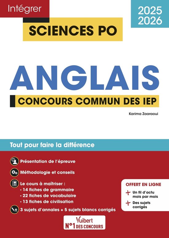 Sciences Po - Anglais - Concours commun des IEP 2025-2026 (ebook ...