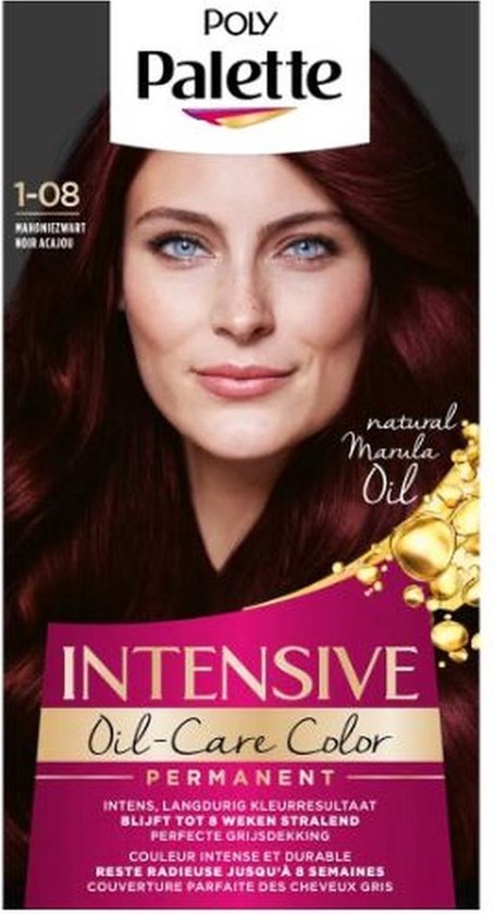 Poly Palette Haarverf 1-08 Mahoniezwart - 2 Stuks | bol