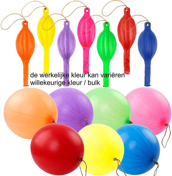 Punch balloons - With rubber band - 10x - 45cm - Punchballon - met ...