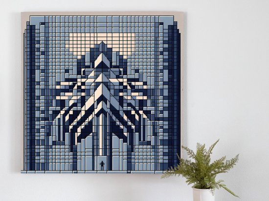 Pixel art relief schilderij | Pixelated dimensions: a three-dimensional ...