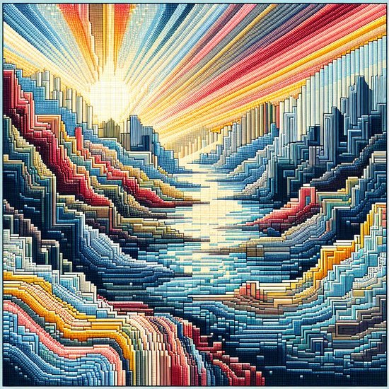 Pixel art relief schilderij | Pixelated masterpieces in three ...