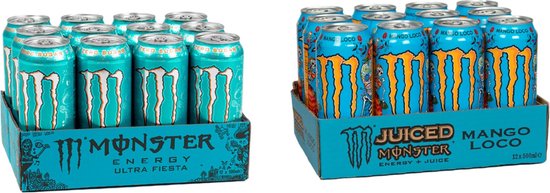 1x Monster Ultra Fiesta /1x Monster Mango Loco | bol