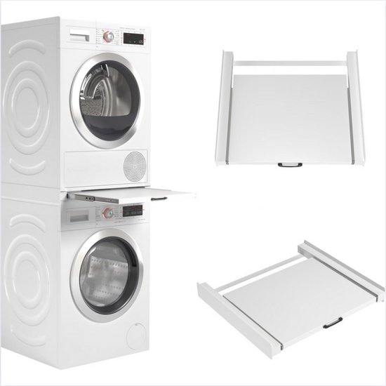 Tussenstuk Wasmachine Droger - Stapelkit Wasmachine Droger Met ...