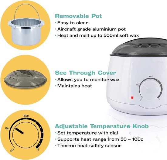 Wax Apparaat - Waxapparaat - Wax Apparaat Ontharen - Wax Verwarmer ...