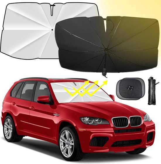 Autozonwering voorruit - 140 x 80 cm - zonnescherm auto | bol