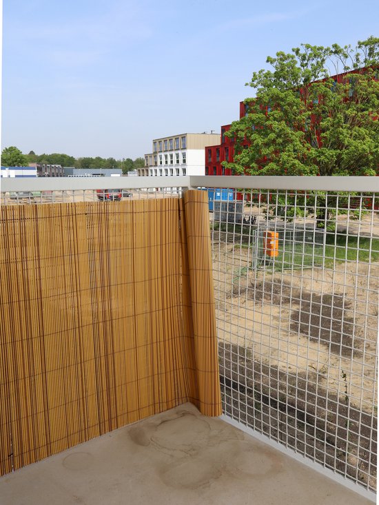 Kunst Rieten Balkonscherm Deluxe | Naturel - 100cm x 300cm - kunststof ...