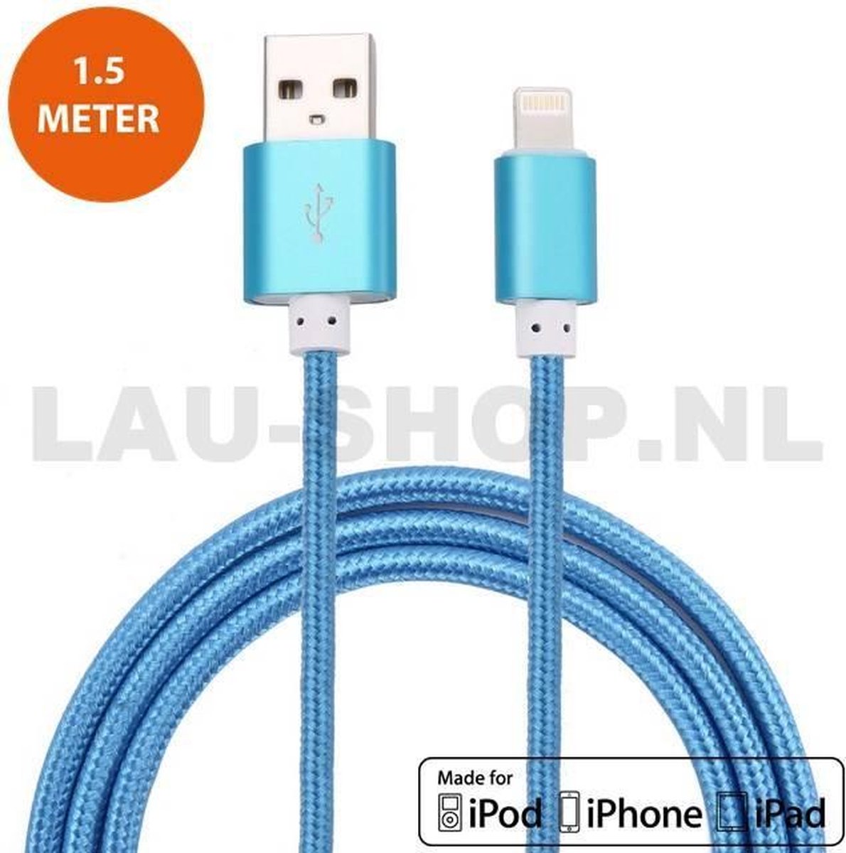 Kabel voor Apple iphone 5 / 5S / 5C / 6 / 6 PLUS / iPad Mini - USB ...