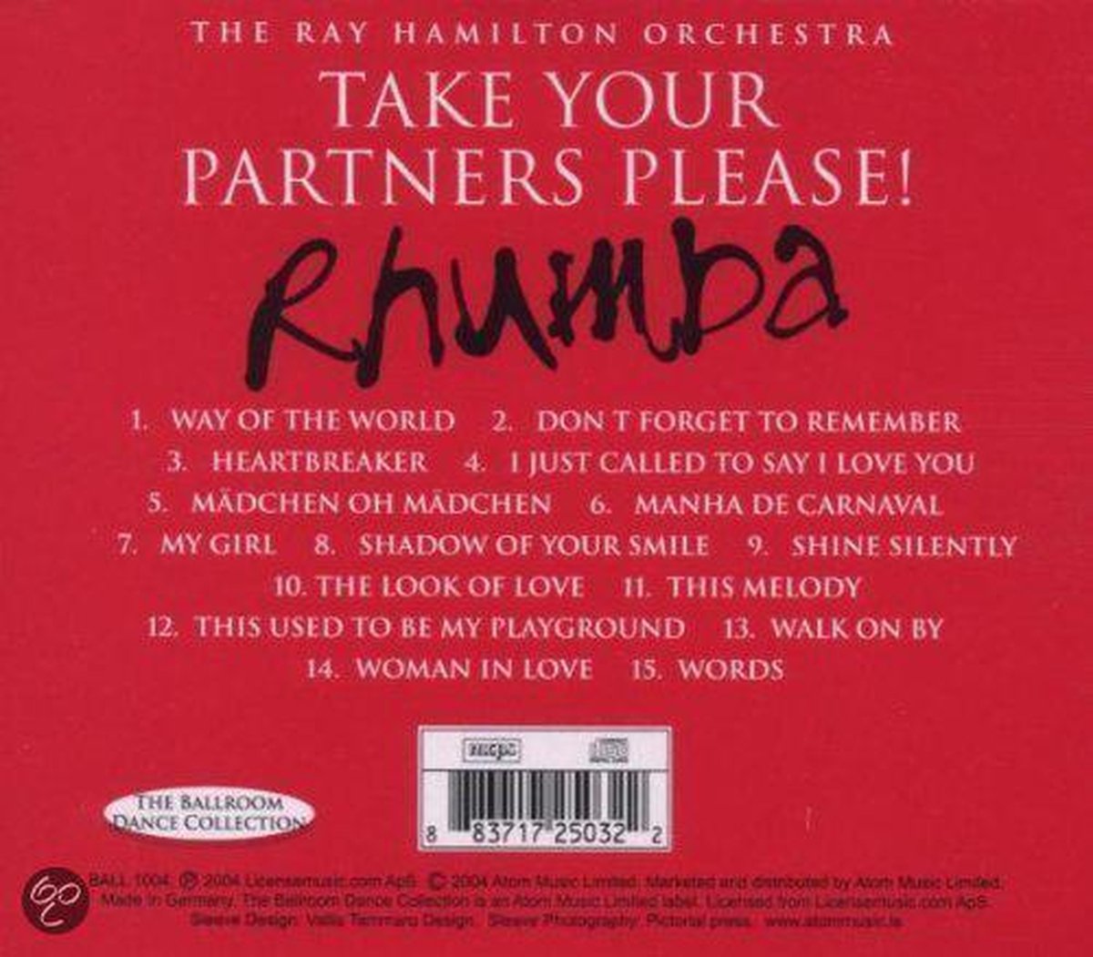 Take Your Partners Please! Rumba, The Ray Hamilton Orchestra | CD ...
