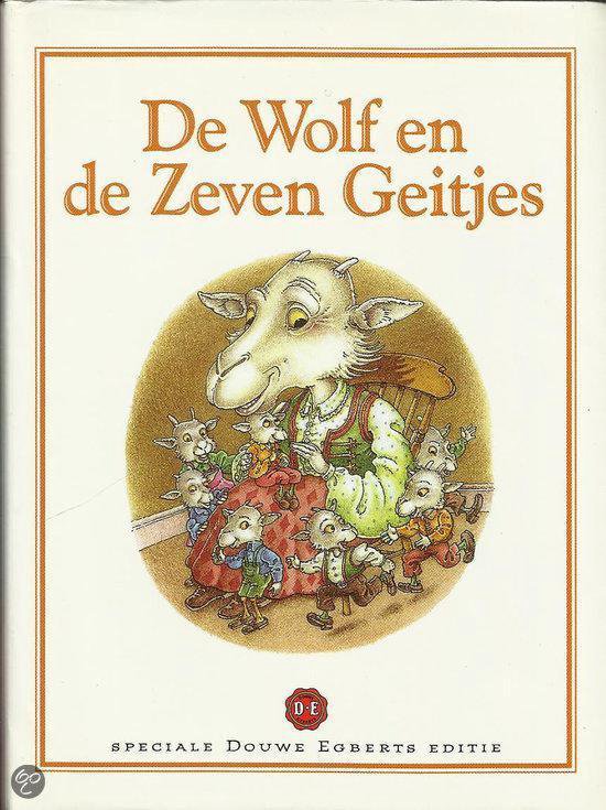 De wolf en de 7 geitjes - Uitgave uit 1995 met rode kaft | bol