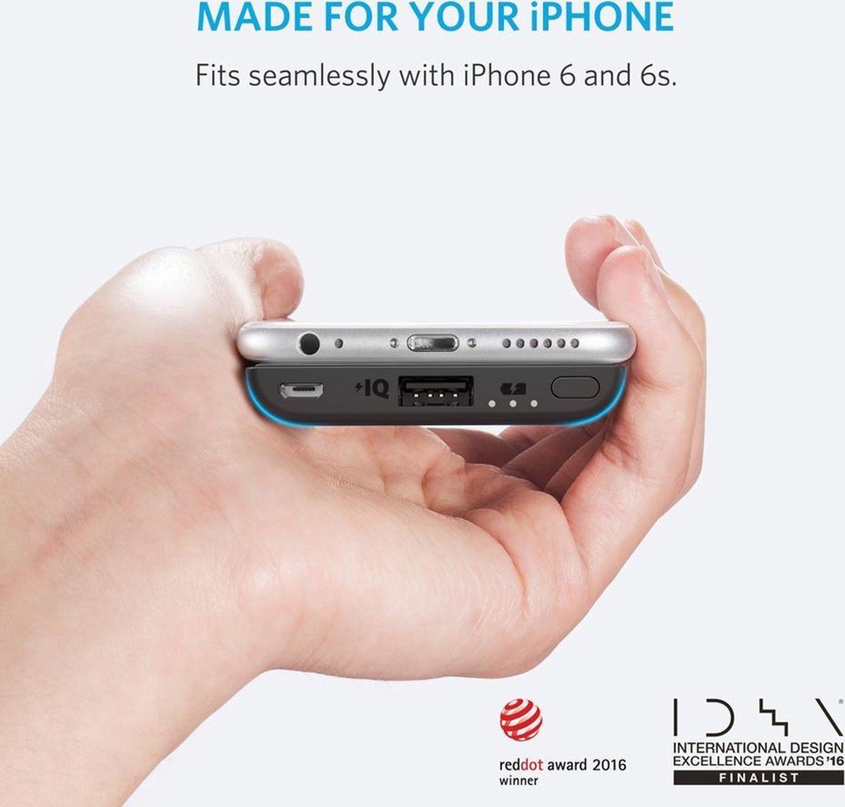 Anker Powerbank PowerCore Slim 5000 mAh Zwart | bol