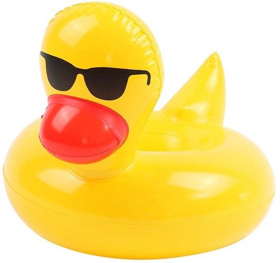 2 stuk Mr Duck Blik Beker houders - opblaasbaar - Strand Party Terras ...
