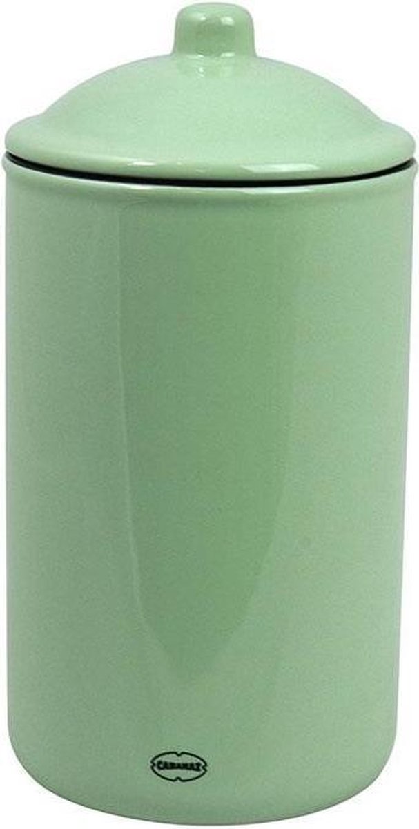 CABANAZ - voorraadpot met deksel, keramiek, 1 liter, groen | bol.com