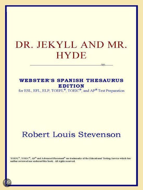 Dr. Jekyll and Mr. Hyde (Webster's Spanish Thesaurus Edition) (ebook ...