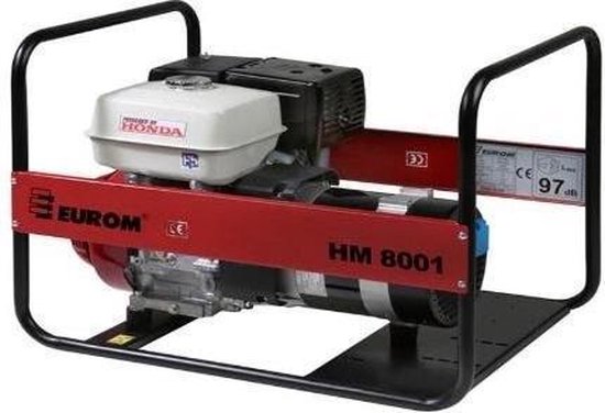 Eurom Bouwhout Benzine generator HM8001 | bol