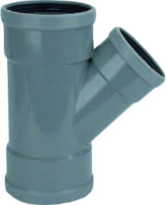 Wavin PVC Verloop T-Stuk 45° manchet - 3 x mof 160 x 110 mm | bol
