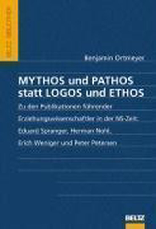 Mythos und Pathos statt Logos und Ethos, Benjamin Ortmeyer ...
