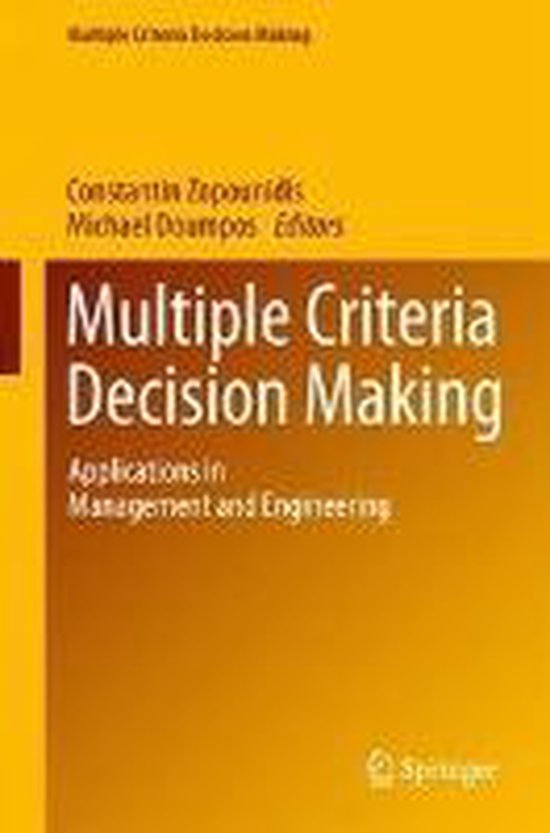 Multiple Criteria Decision Making | 9783319392905 | Boeken | bol.com Multiple Criteria Decision Making | 9783319392905 | Boeken | bol.com