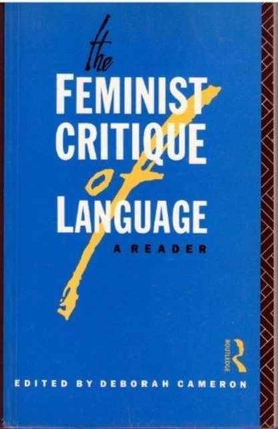 Feminist Critique Language | 9780415042604 | Boeken | bol
