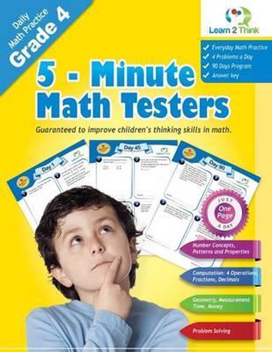 5 Minute Math Testers - Grade 4 | 9781490372280 | Learn 2 Think Pte Ltd ...