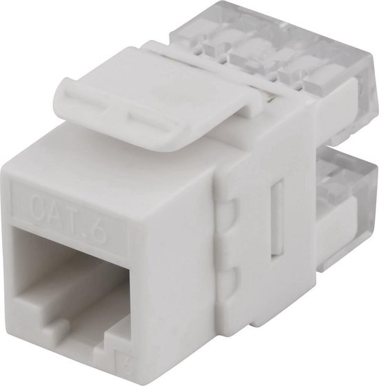 DELTACO MD-110, UTP Cat6 Keystone-connector, niet-afgeschermd, 180 ...