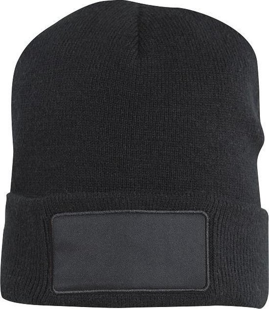 Gebreide muts Hubert met patch | bol