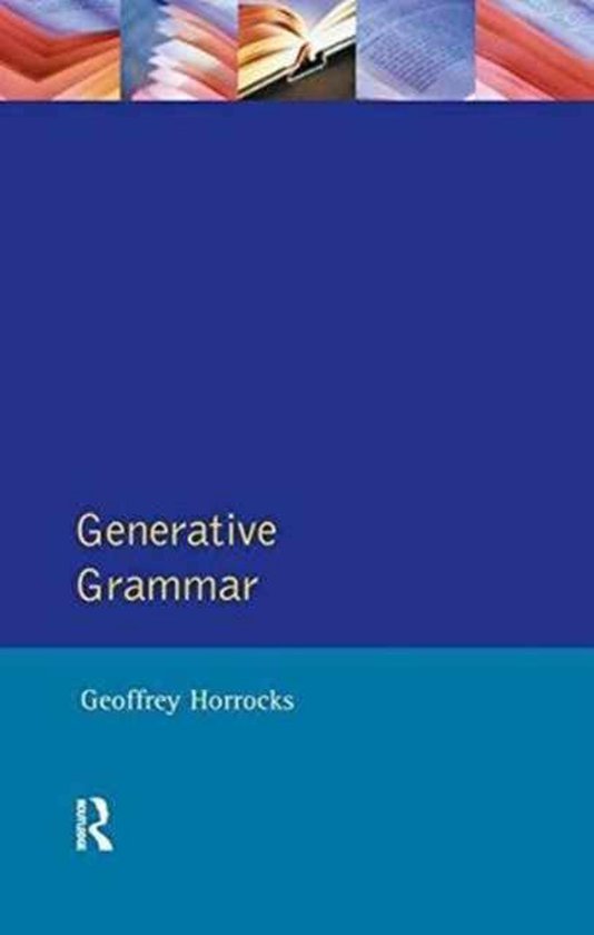 Longman Linguistics Library- Generative Grammar, Geoffrey (University ...