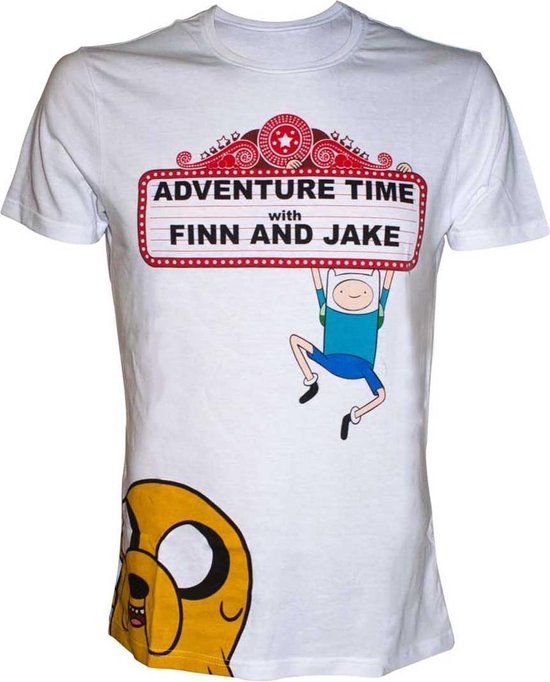 Adventure Time - Heren T-shirt 'Finn en Jake' - L | bol.com