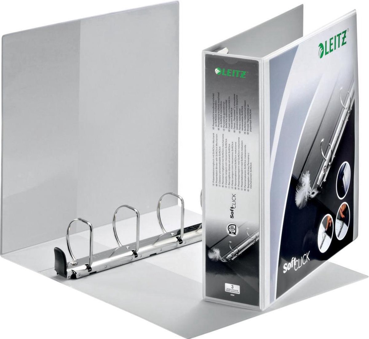 Leitz Premium SoftClick Presentatie Ringband - A4 - 50mm - Wit | bol