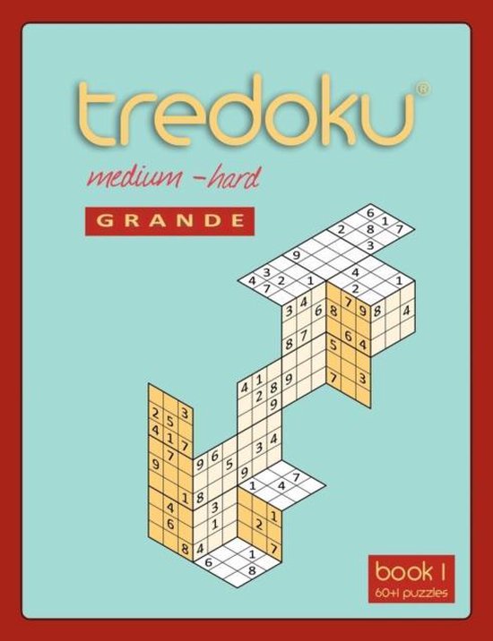 Tredoku Medium Hard GRANDE Book 1, Mindome Games | 9789657471098 ...