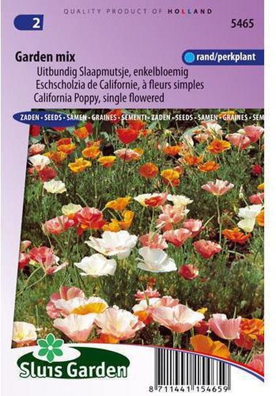 Sluis Garden - Slaapmutsje Garden mix, enkelbloemig | bol.com