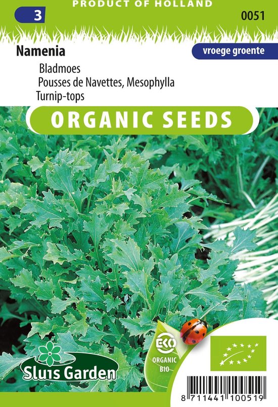 Sluis Garden - Bladmoes Namenia - BIO zaden | bol