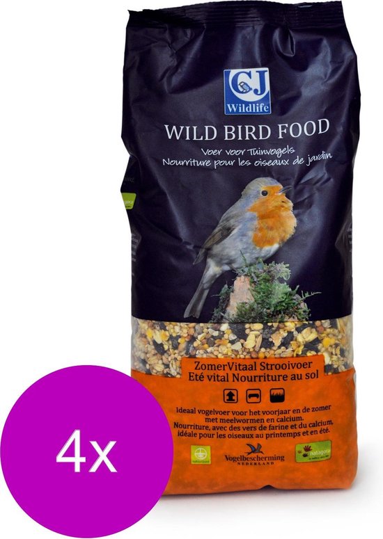 Wildbird Strooivoer Zomervitaal - Voer - 4 x 1.75 l | bol