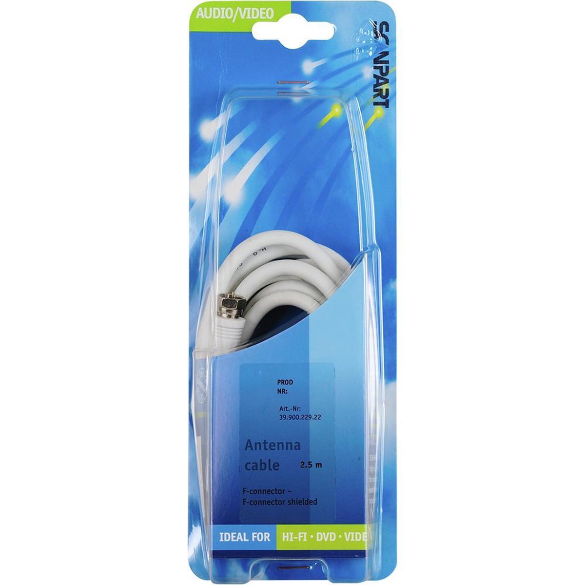 Scanpart coax kabel 2.5 meter - F-connector - Geschikt voor Ziggo ...