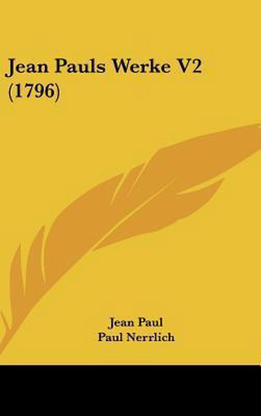 Jean Pauls Werke V2 (1796), Jean Paul | 9781104170097 | Boeken | bol