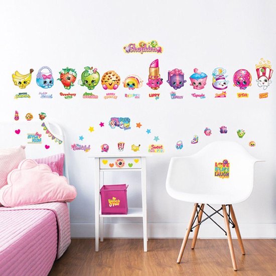 Walltastic - Muursticker Set M - Shopkins - 57 stickers | bol.com