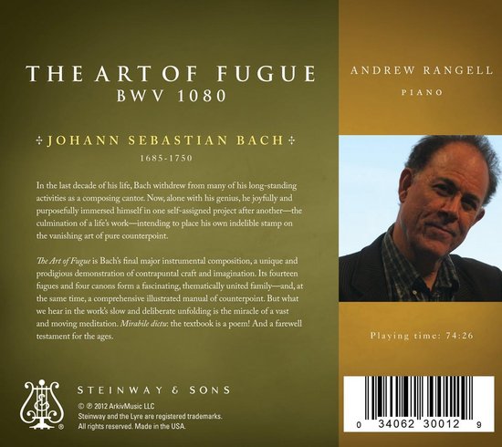 Andrew Rangell - The Art Of Fugue (2 CD), Andrew Rangell | Muziek | bol